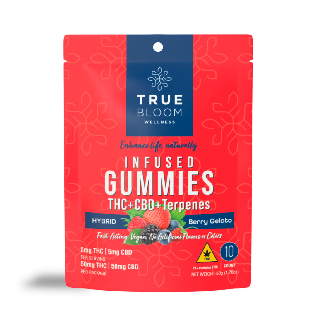 HYBRID | BERRY GELATO | DELTA 9 GUMMIES – True Bloom Wellness