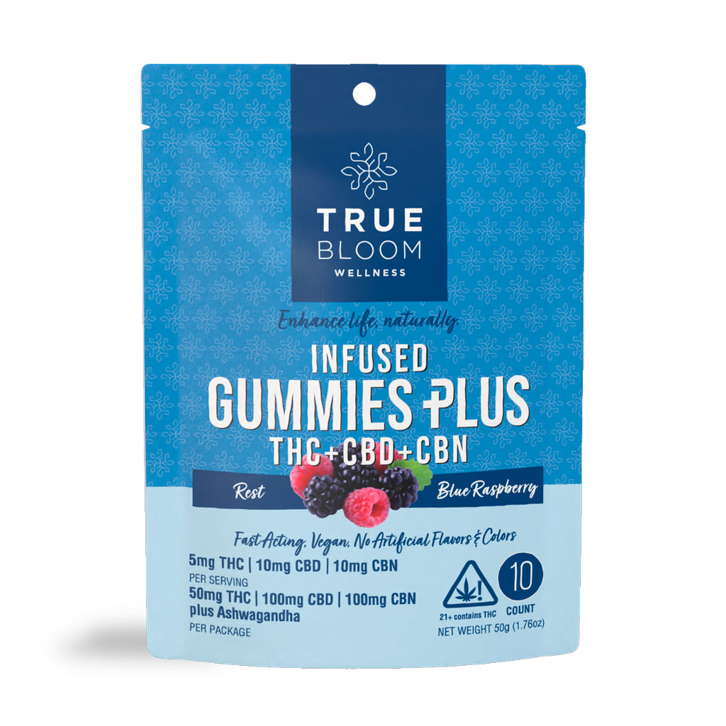 REST | Blue Raspberry | Squares PLUS+ | True Bloom Wellness